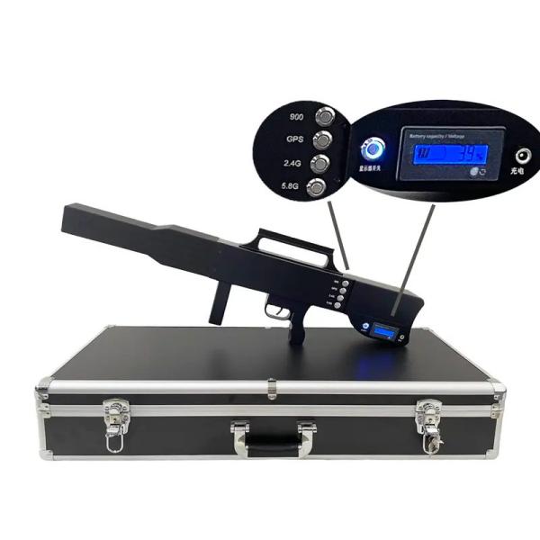 Quality Portable Anti Drone Gun Defense UAV Signal Detection System for sale