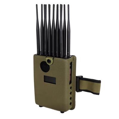 China Best Selling Classic Black Portable 14 Antennas 5G Cell Phone Signal Jammer with LCD Display for sale