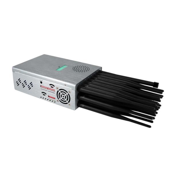 Quality World's Newest 24 Antennas hand-held Phone Jammer blocking 5G WiFi GPS UHF VHF for sale