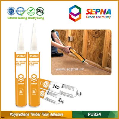 China One Component Ocher Color Wood Floor Bonding Polyurethane Sealant for Timber Bonding PU824 for sale