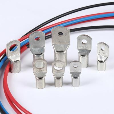 China Thickened Version SC Type Tinned Copper Cable Lug Copper Wiring Nose for Welding Cable Connections for sale