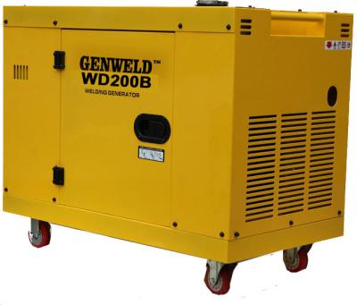 Cina Il generatore diesel silenzioso del saldatore di WD200B 200A, CE portatile del saldatore del Muttahida Majlis-E-Amal ha approvato in vendita