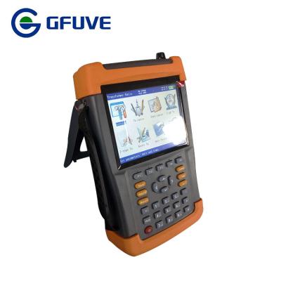 Cina Apparecchiatura di collaudo trifase mini tenuta in mano del trasformatore con l'esposizione LCD di colore di 5,6 ″ in vendita