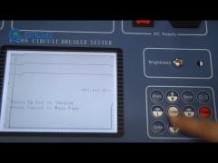 Thermal Printer Electrical Test Equipment Circuit Breaker Tester / Analyzer