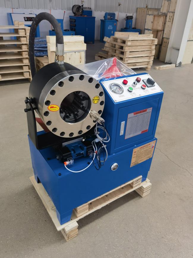 Hydraulic 3 Inch 6-76mm 4 Layers Hose Big Size Industrial Braided Hose Crimping Machine 3kw Compact Structure
