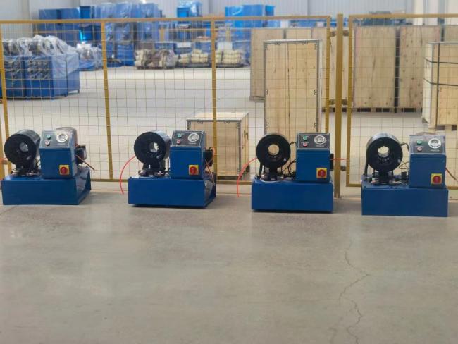Hydraulic 3 Inch 6-76mm 4 Layers Hose Big Size Industrial Braided Hose Crimping Machine 3kw Compact Structure