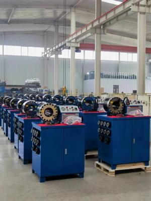 China 2 Inch Vertical Hose Crimping Machine High Pressure Hydraulic Pipe Swaging 51mm for sale