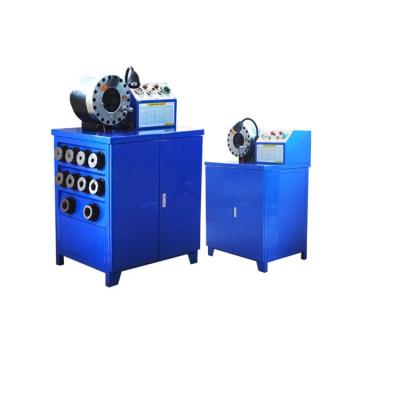 China 2 Inch High Model Blue Color 10 Dies Hose Crimper / Rubber Hose Crimping Machine Reliable Performance With 600T Crimping Force for sale
