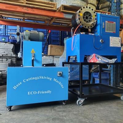 China 128kg Hose / Rubber Cutting Machine With 2850 RPM Cutting Motor for sale