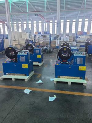 Cina 4 pollici idraulica tubo di crimping macchina con controllo PLC 16 Die 6-102mm Range in vendita