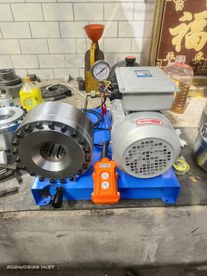 China Electric 220V Hydraulic Hose Crimping Machine with 2.2KW Power and 1 Year Warranty for Durable Steel Construction for sale