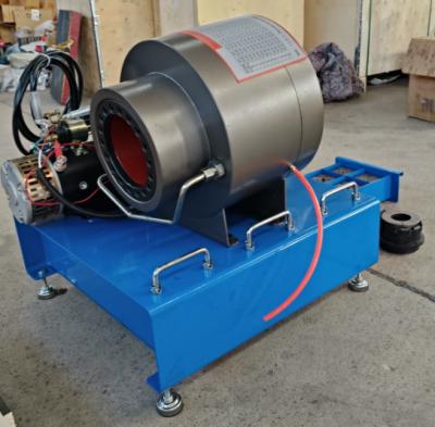 China Portable 12V/24V Hydraulic Hose Crimping Machine with Smart Light Indicator and 3.6KW Motor Power for Car Loading Use for sale