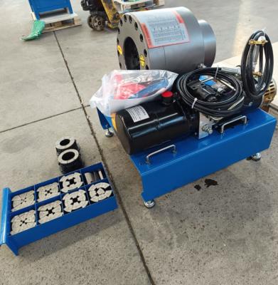 China Portable 12V/24V Hydraulic Hose Crimping Machine with Smart Light Indicator and 3.6KW Motor Power for Car Loading Use for sale