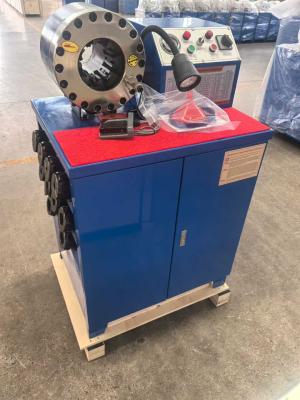 China 600T Crimping Force Rubber Hose Crimping Machine with 6-51mm Range and 10 Interchangeable Dies for sale