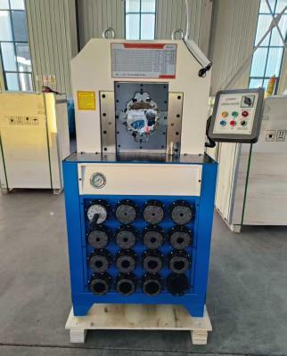 China 3 Inch 6-76mm Button Control Hydraulic Hose Crimping Machine with 15 Interchangeable Dies for Efficient Hose Pressing for sale