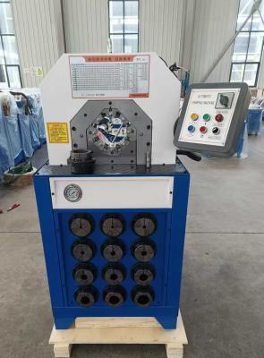 China 3 Inch 6-76mm Hydraulic Hose Crimping Machine with 15 Interchangeable Dies and Button Control System for sale