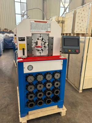 China 3 Inch Hydraulic Hose Crimping Machine with PLC Control System 6-76mm Crimping Range and 15 Interchangeable Dies for sale