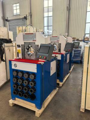 China 3 Inch Hydraulic Hose Crimping Machine with PLC Control System 6-76mm Crimping Range and 15 Interchangeable Dies for sale