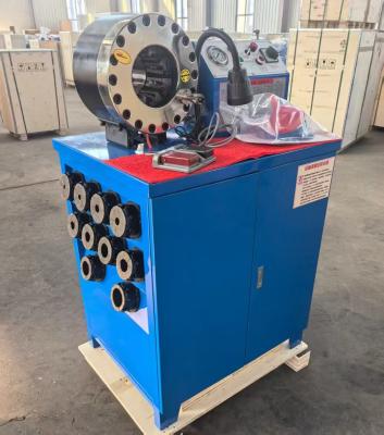 China 600T Crimping Force Rubber Hose Crimping Machine with 6-51mm Range and 10 Interchangeable Dies for Hydraulic Hose Crimper for sale