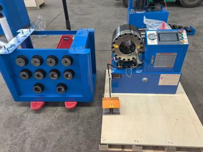China 6-51mm Hydraulic Hose Crimping Machine with PLC Control System and 10 Interchangeable Dies for Versatile Crimping for sale