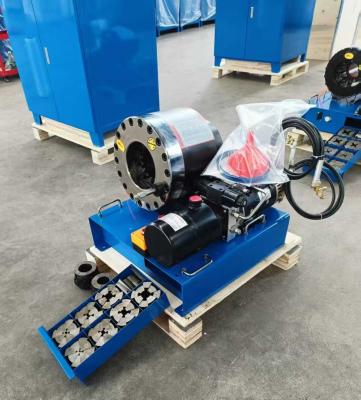 China 12V/24V Hydraulic Hose Crimping Machine with 600T Crimping Force and 6-51mm Range for Car Loading for sale