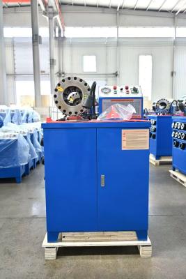 China 2 Inch 600T Rubber Hose Crimping Machine with 6-51mm Range and 10 Interchangeable Dies for sale