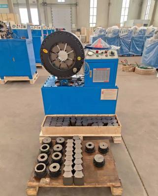 China 6 Inch Hydraulic Hose Crimping Machine with 4-150mm Crimping Range Large Opening and 20 Interchangeable Dies for sale