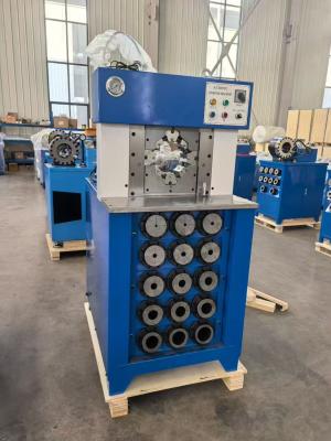China 3 Inch Button Control Hydraulic Hose Crimping Machine with 6-76mm Crimping Range and 165mm Max Opening for sale
