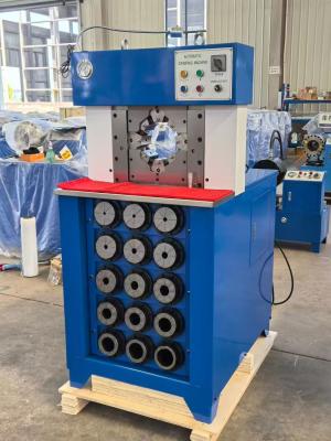 China 3 Inch Button Control Hydraulic Hose Crimping Machine With 6-76mm Crimping Range And 165mm Max Opening 380v Voltage for sale