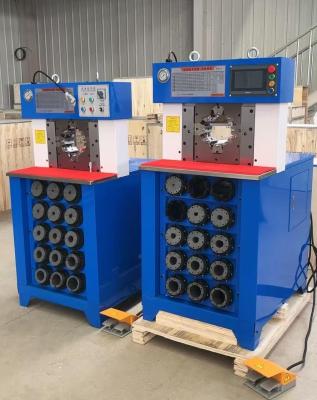 China 3 Inch PLC Control Hydraulic Hose Crimping Machine with 6-76mm Crimping Range and 165mm Max Opening for sale