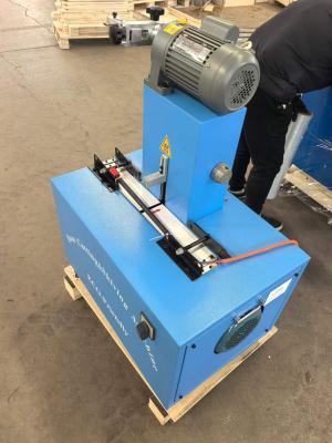 China 2 Inch Blue Color Electric 6-51mm Hose Cutting And Skiving Machine With 220V/380V Voltage And 10 Interchangeable Dies Two Function Into One Machine for sale