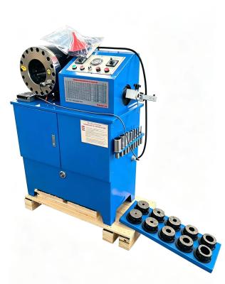 China 2 Inch From 6-51mm 10 Dies Hydraulic Hose Crimping Machine With Dual Functionality And Hose Skiving Machine 2 Functions For Robust Construction for sale