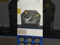 PLC Control Two Inch Spiraled Pipe Hose Pressing Machine Big Force Wide Opening Head