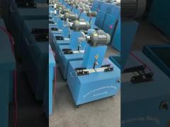 Macchina di taglio di tubi elettrici di gomma da 128 kg con alimentazione elettrica