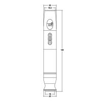 China Customized Wireless Permanent Makeup Pen Gold Color With LCD Screen for sale