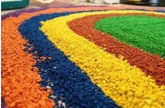 China Recycled Well Colored High Quality Rubber Granules for sale