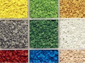 China Various Types Colorful EPDM Granule Rubber Price 1-4mm for sale