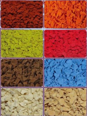 China Playground safety 0.5mm-4mm epdm color rubber granule for sale