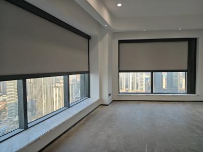 China 100 Series Zipper Roller Blind with Remote Control Operation for Simultaneous Control and Brand Motor Stability for sale