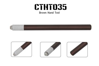 China El maquillaje permanente de 12,5 cm equipa la cabeza del doble de la pluma de 3D Microblading en venta