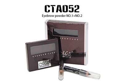Cina I cosmetici dell'OEM 2 colori del sopracciglio compongono il colore naturale della polvere stabilita del sopracciglio in vendita