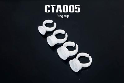 Cina Tazze eliminabili dell'inchiostro del tatuaggio della tazza dell'anello del pigmento per il tatuaggio permanente di trucco in vendita