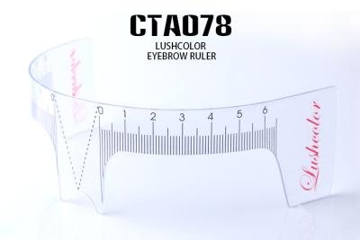 Cina Accessori di plastica del tatuaggio, righello permanente trasparente del sopracciglio di trucco in vendita