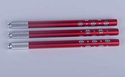China Pluma manual del tatuaje del diamante rojo de la aleación de aluminio para el tatuaje de la ceja de Microblading en venta