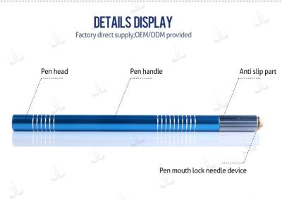 China Pluma de aluminio de la ceja del metal del bordado para el maquillaje de la permanente de Microblading en venta