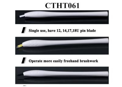 Cina Penna manuale eliminabile del tatuaggio dell'OEM con la sterilizzazione del gas di EO della lama di #9 #12 #14 #17 #18U in vendita