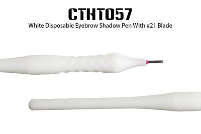 Cina Penna eliminabile bianca di Microblading/penna manuale del tatuaggio trucco permanente durevole in vendita