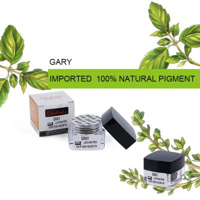 China El maquillaje semi permanente no tóxico de LUSHCOLOR pigmenta color del gris de Microblading en venta
