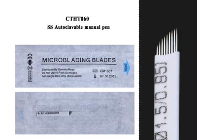 Китай Иглы Микробладинг нержавеющей стали для татуировки брови 3Д, испытанного микроскопа продается