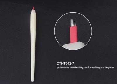 中国 使い捨て可能なMicrobladingの眉毛のペンEOのガスによっては手動入れ墨のペン#7のカーブの刃が殺菌しました 販売のため